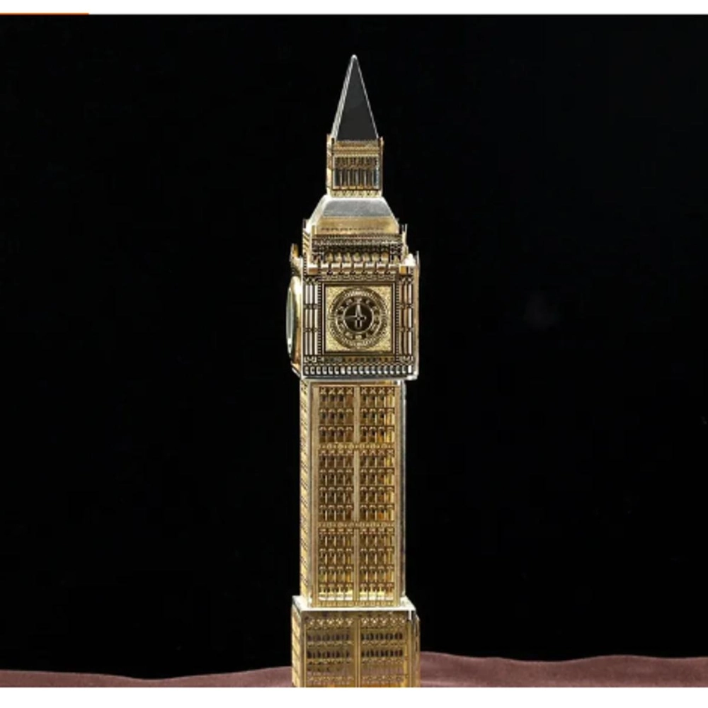 crystal building model Metal covered surface Crystal Big Ben 3D model ...