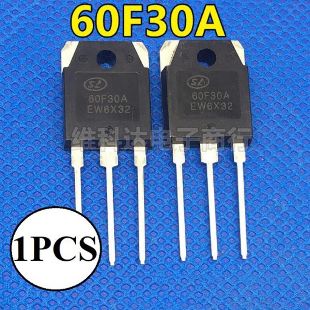 60F30A MOSFET 60F30 Transistor 300V 60A TO-3P 3 Pin Leads Diode ...