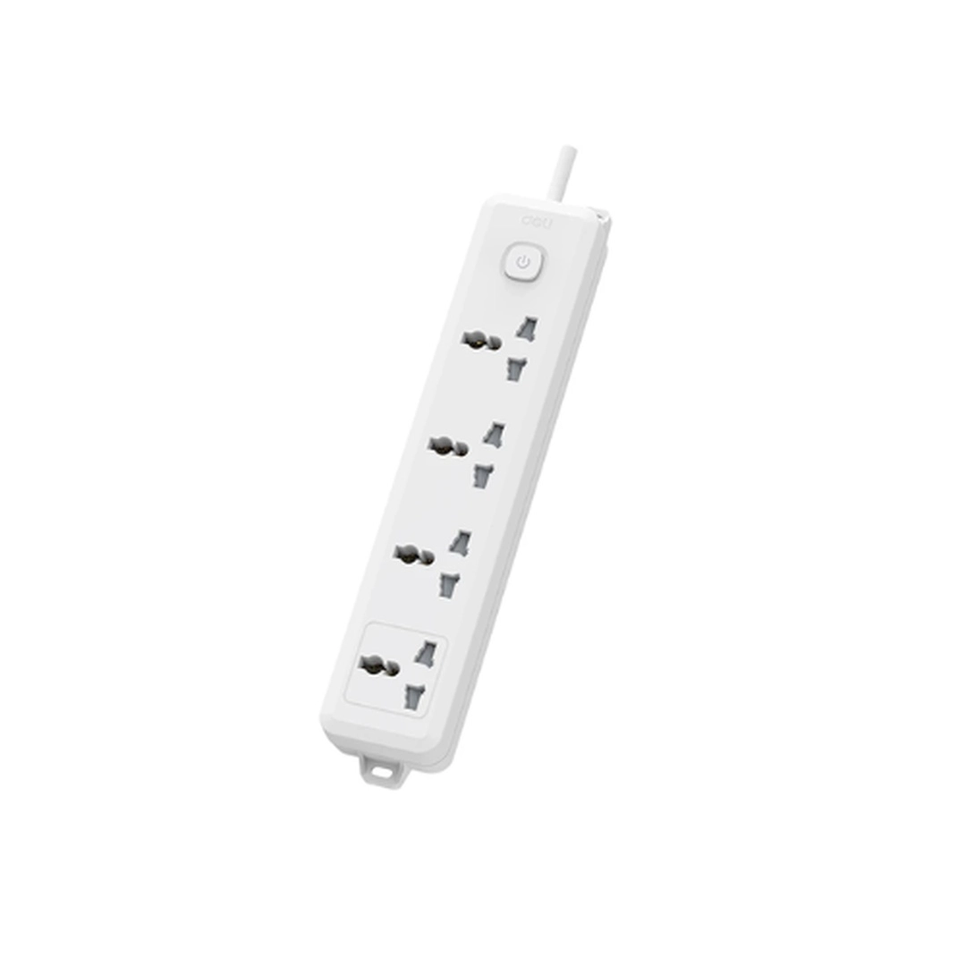 Deli Ct704 5 Meter 2 Pin 4 Port Power Strip Multiplug