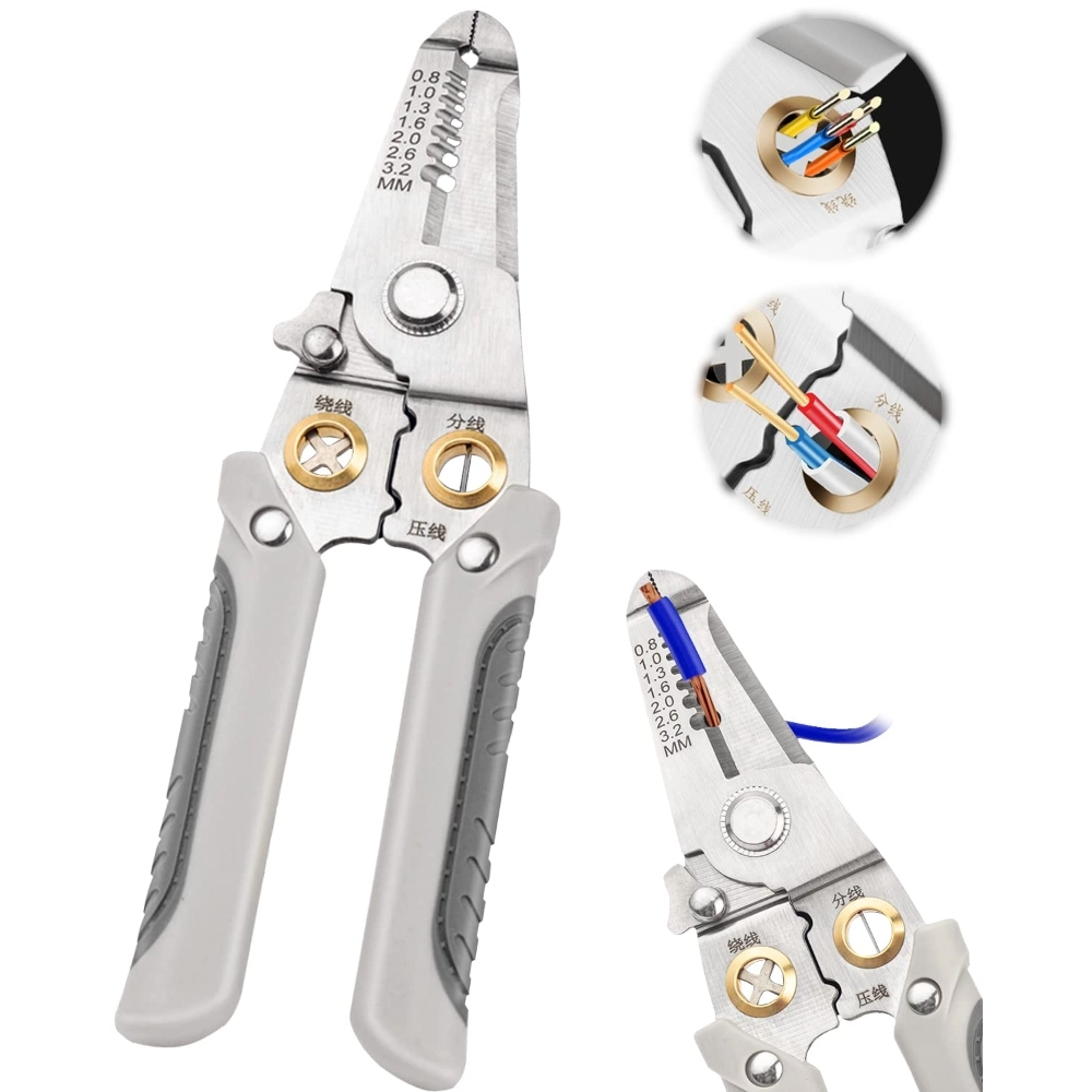 Multi Purpose Electric Wire Strippers Cable Cutter Copper Pliers Wire Stripper Wire Stripping ...