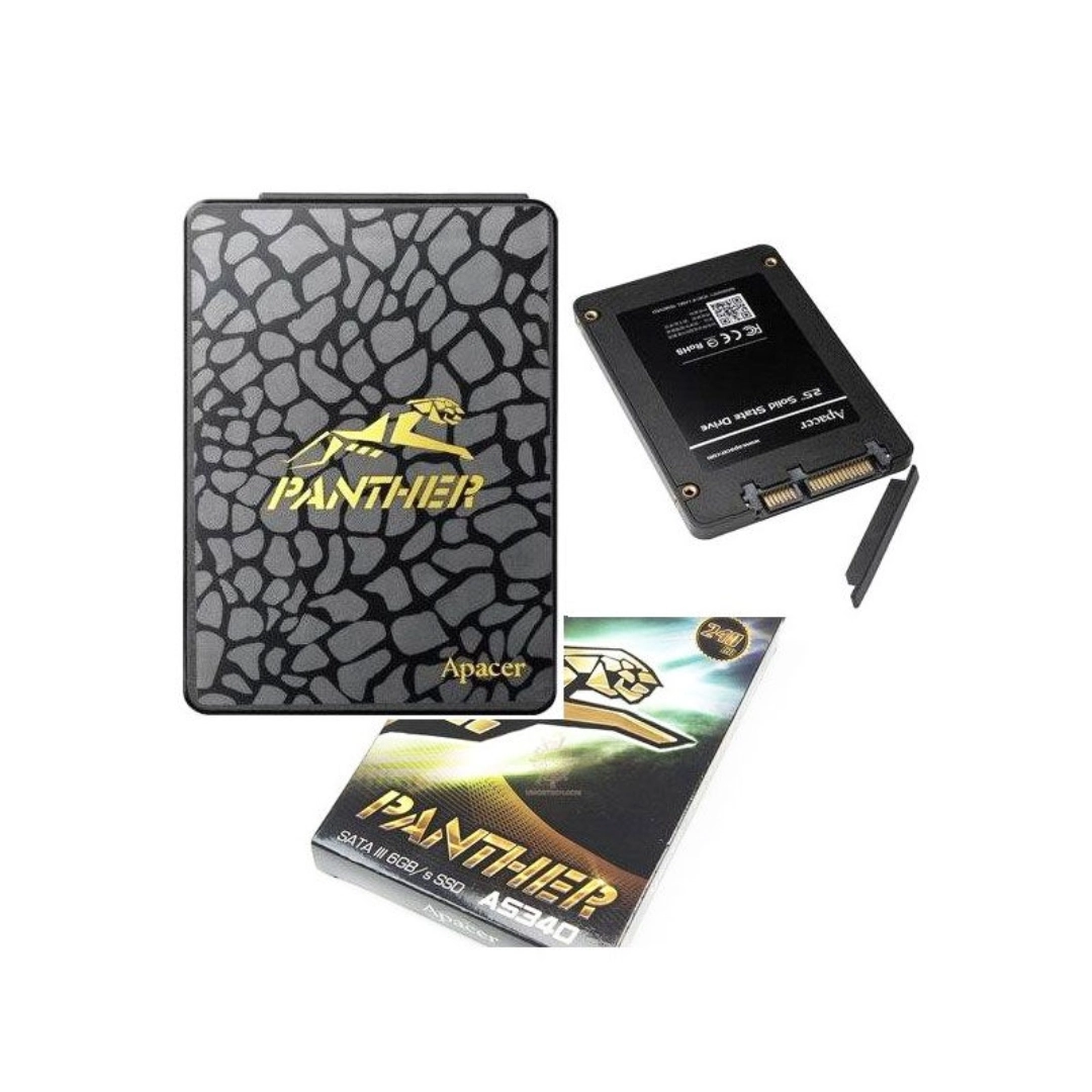 Apacer AS340 512GB SSD - 2.5" 7mm SATA III - Read speed 550MB/s - Write ...