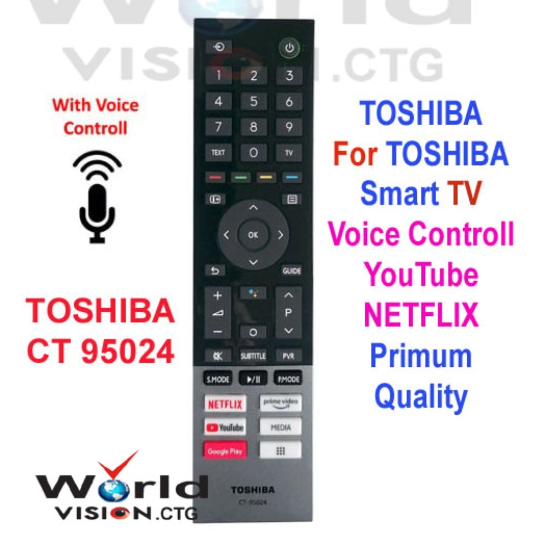 Remote Control For Toshiba Smart Led Tv Voice Control Remote, Netflix ...