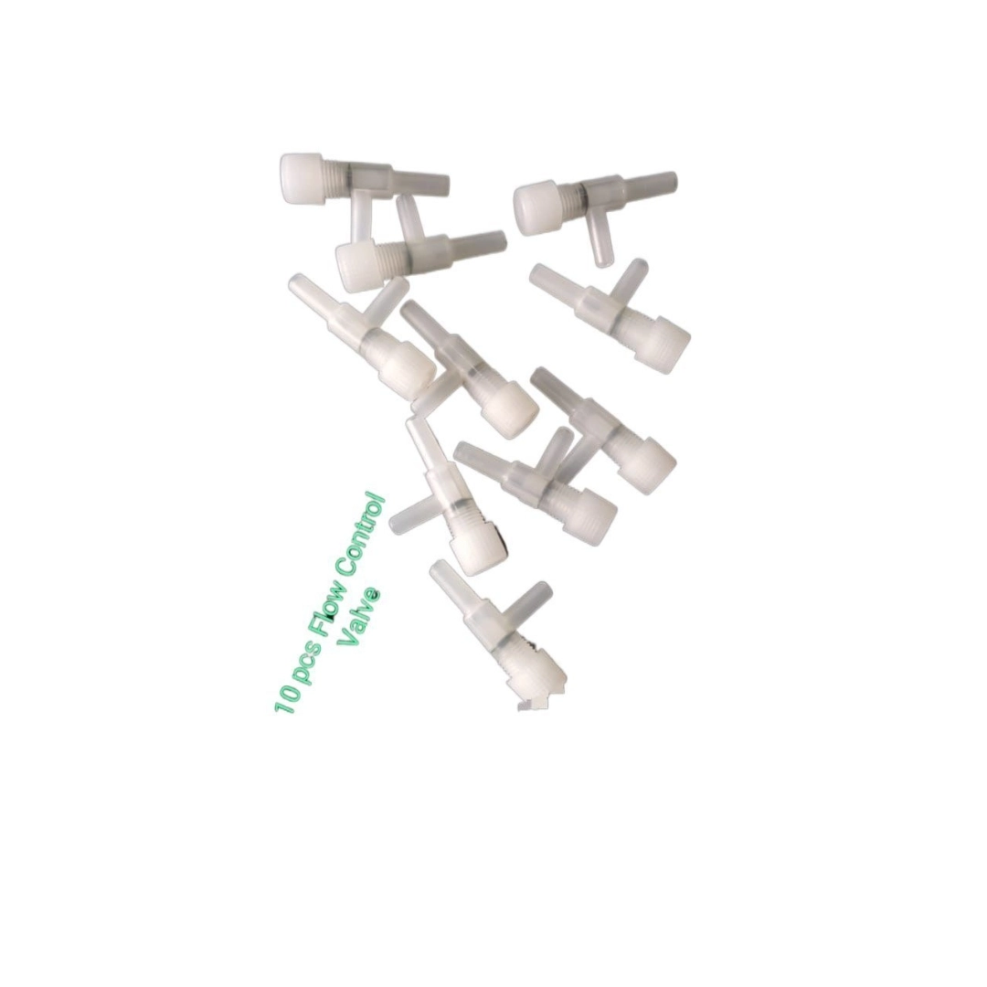 Aquarium Fish Oxygen Air Line Tubing Flow Control Valve 10 pcs White