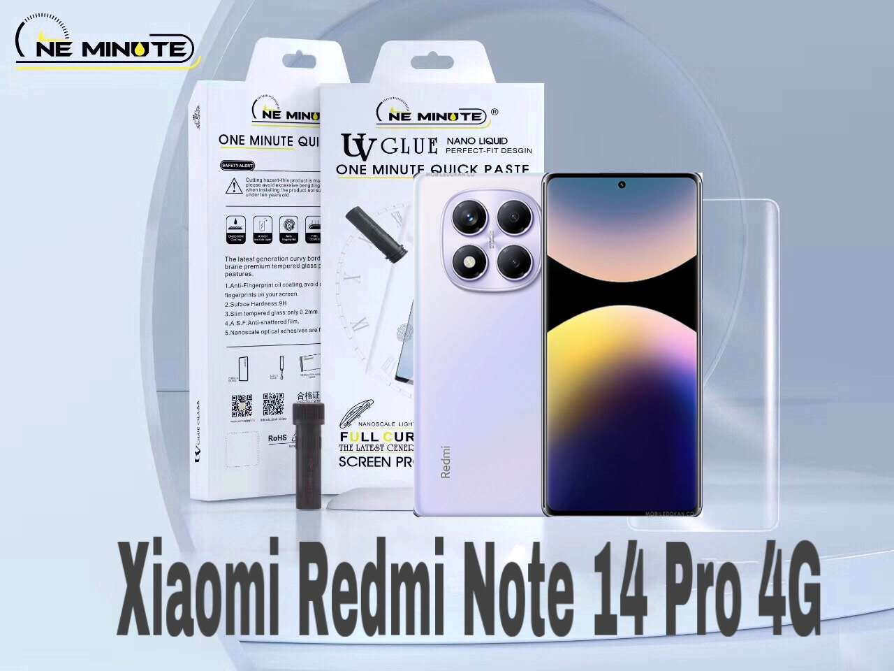 For Redmi Note 14 Pro 4G (A+ GRADE) Premium UV Tempered Glass Screen ...