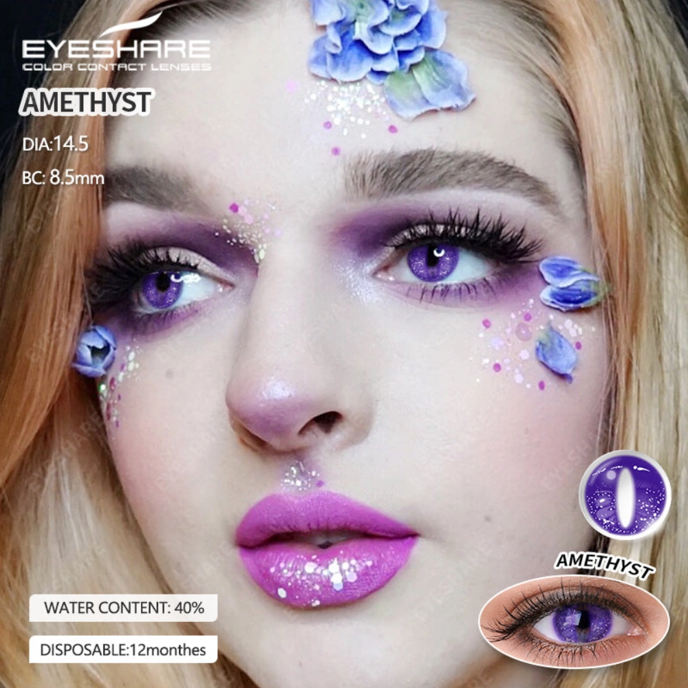 Halloween Exclusive Cosplay Amethyst colour contact lens For Cosplay ...