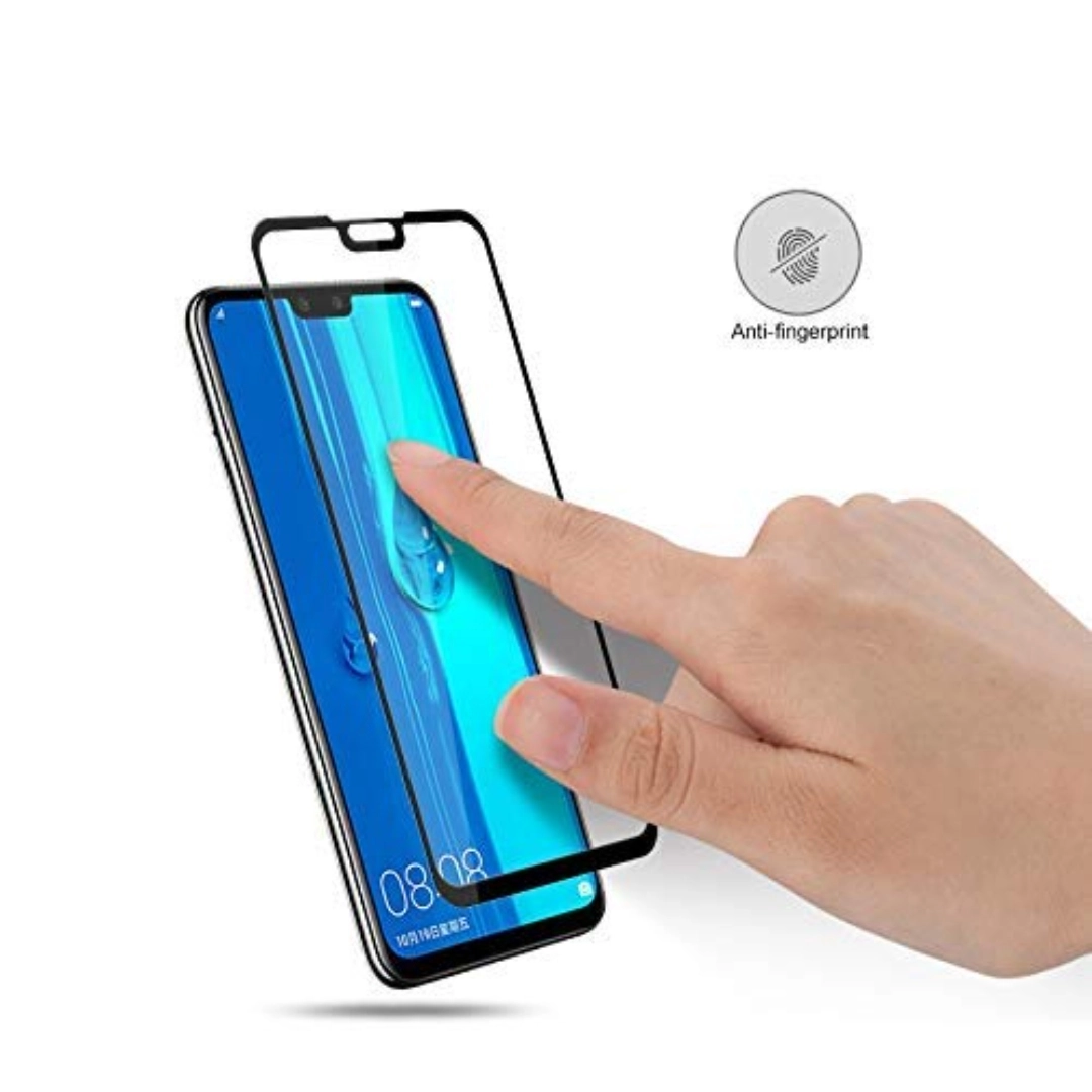 Huawei Y9 2019 Full Glue 5D/6D/10D Tempered Glass Screen Protector-Black
