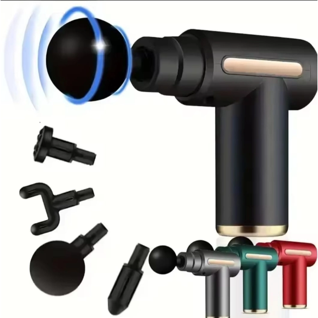 Mini LED Percussion Massage Gun - USB Deep Tissue Therapy for Neck Back ...