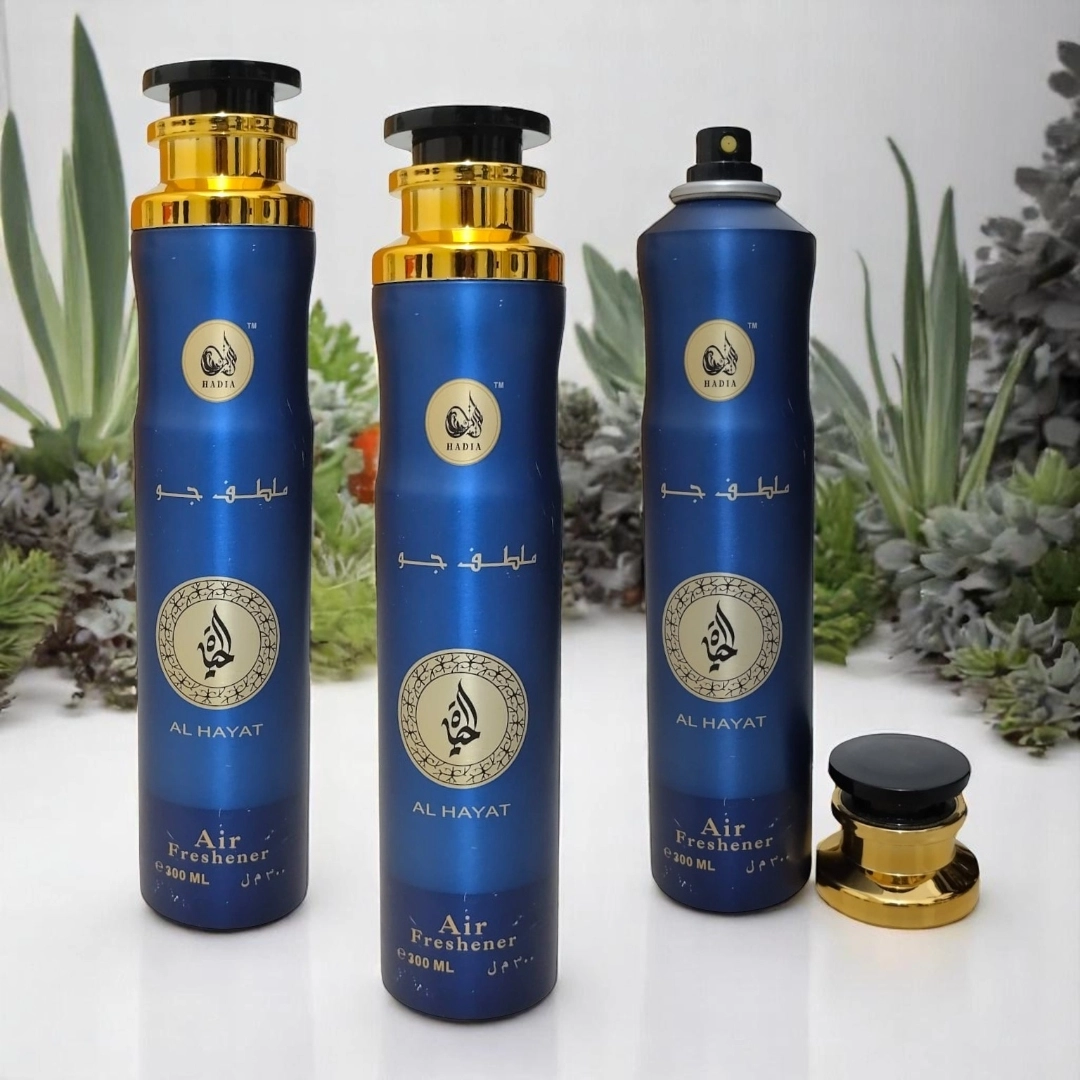 Premium Arabic Spray – Hadia 3pcs AL HAYAT 300ml Air Freshener for ...