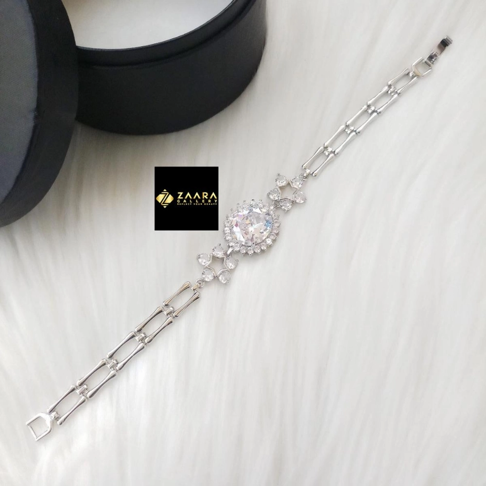 Diamond Cut AD Stone Bracelet For Girls & Women (Imported) - M-DCB-1015 ...