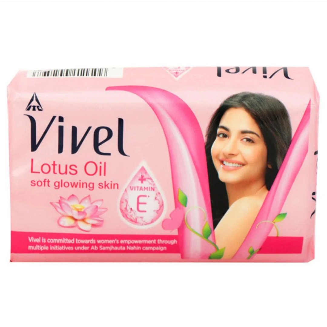 Vivel Lotus Oil Soft Glowing Skin Vitamin E Soap 100gm