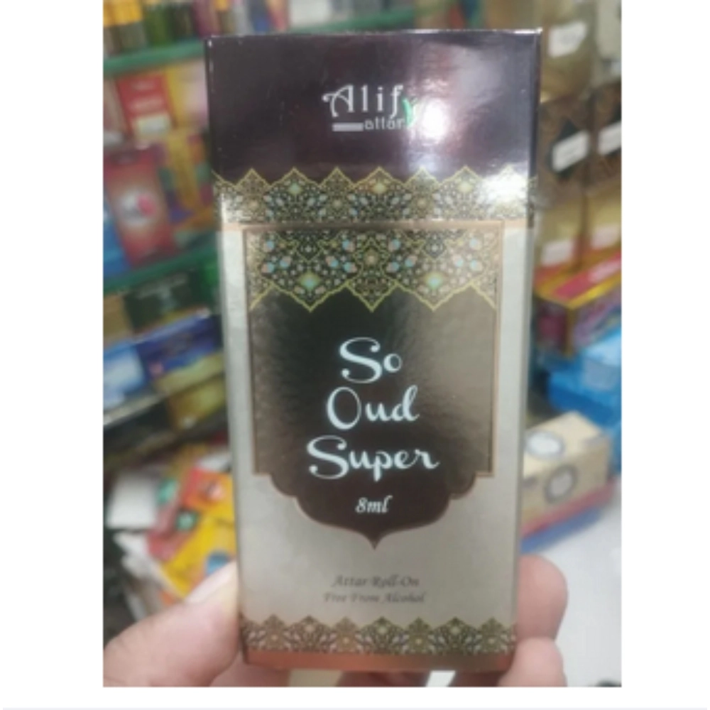 So Oud Super attar by Alif Long Lasting Roll On Non Alcoholic Perfume - 8ml