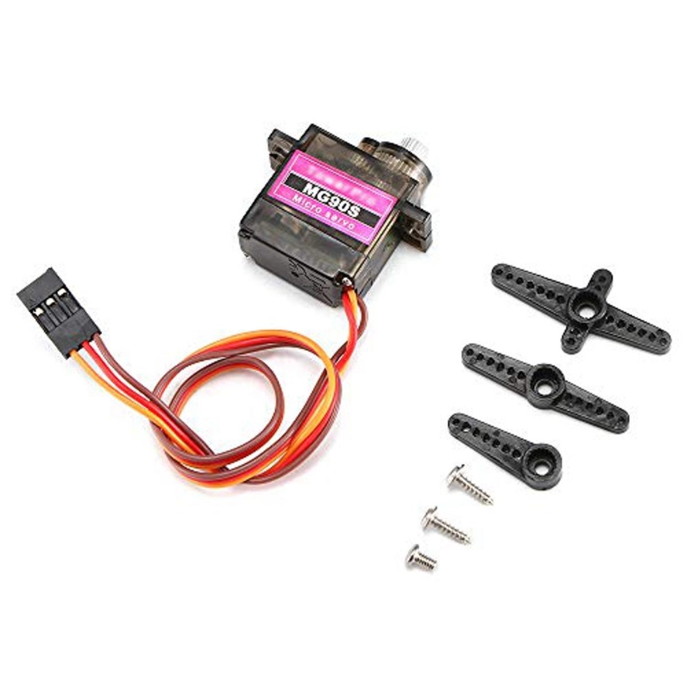 MG90S MG90 DC 4.8V 6V Metal Gear Servo Motor 180° Degree Rotation ...