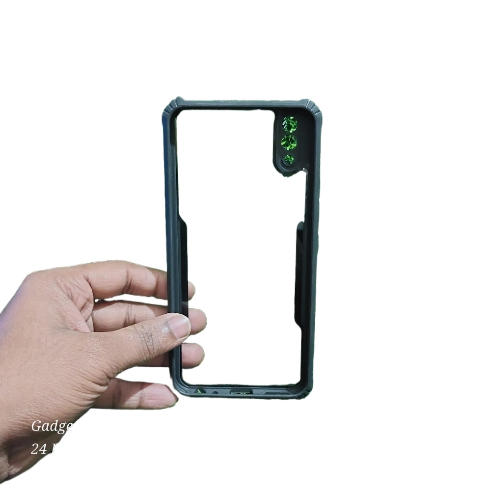 Vivo V9 Transparent/Black Shockproof Camera Protective Premium Quality ...