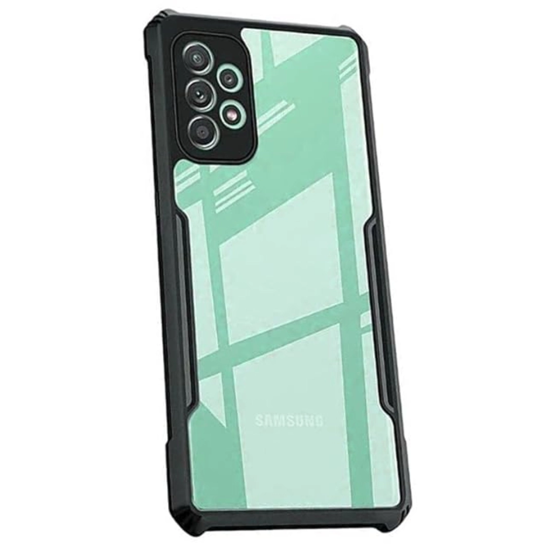 Samsung Galaxy A72 protective black border crystal clear xundd mobile ...