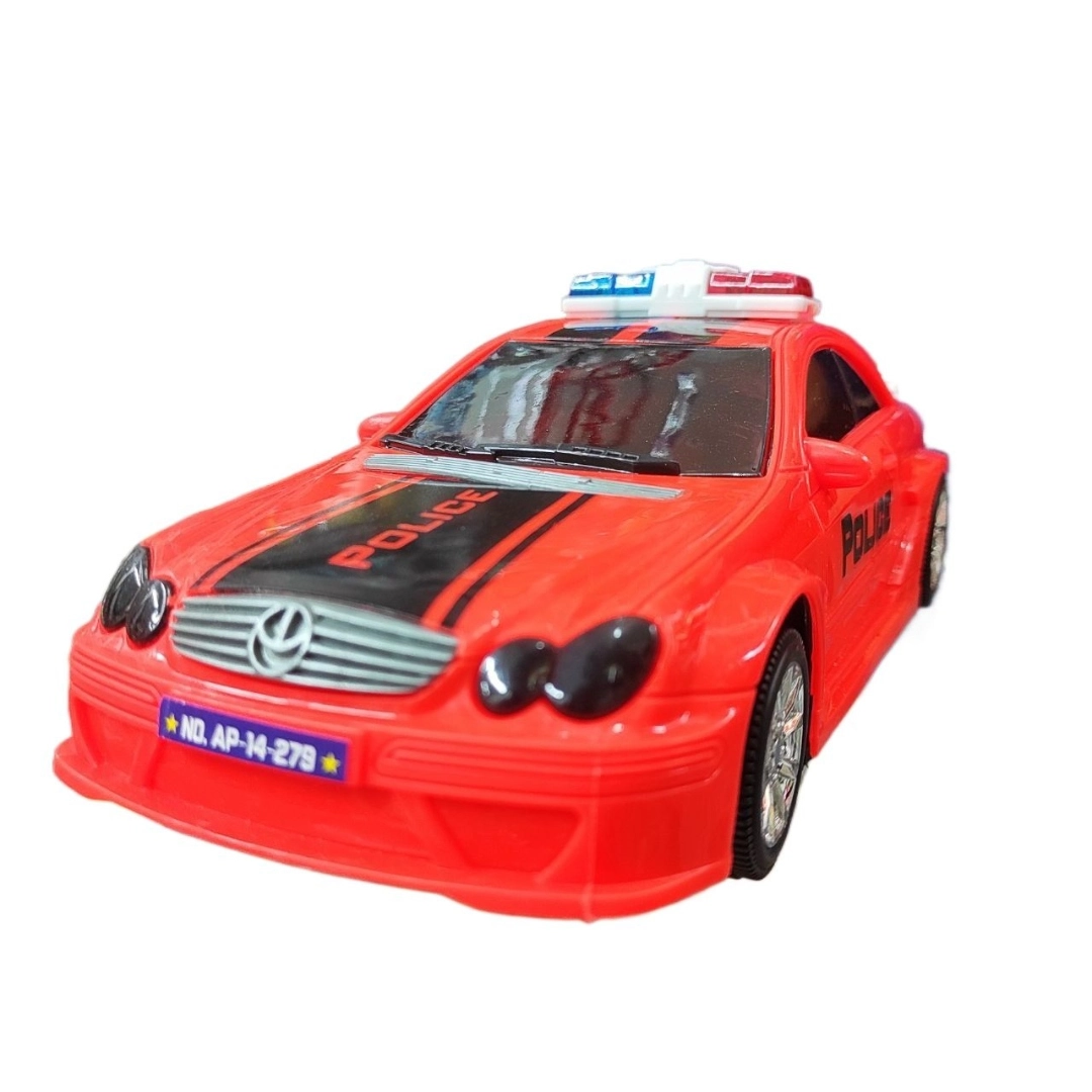 Musical Police Car Toy with Spring Action