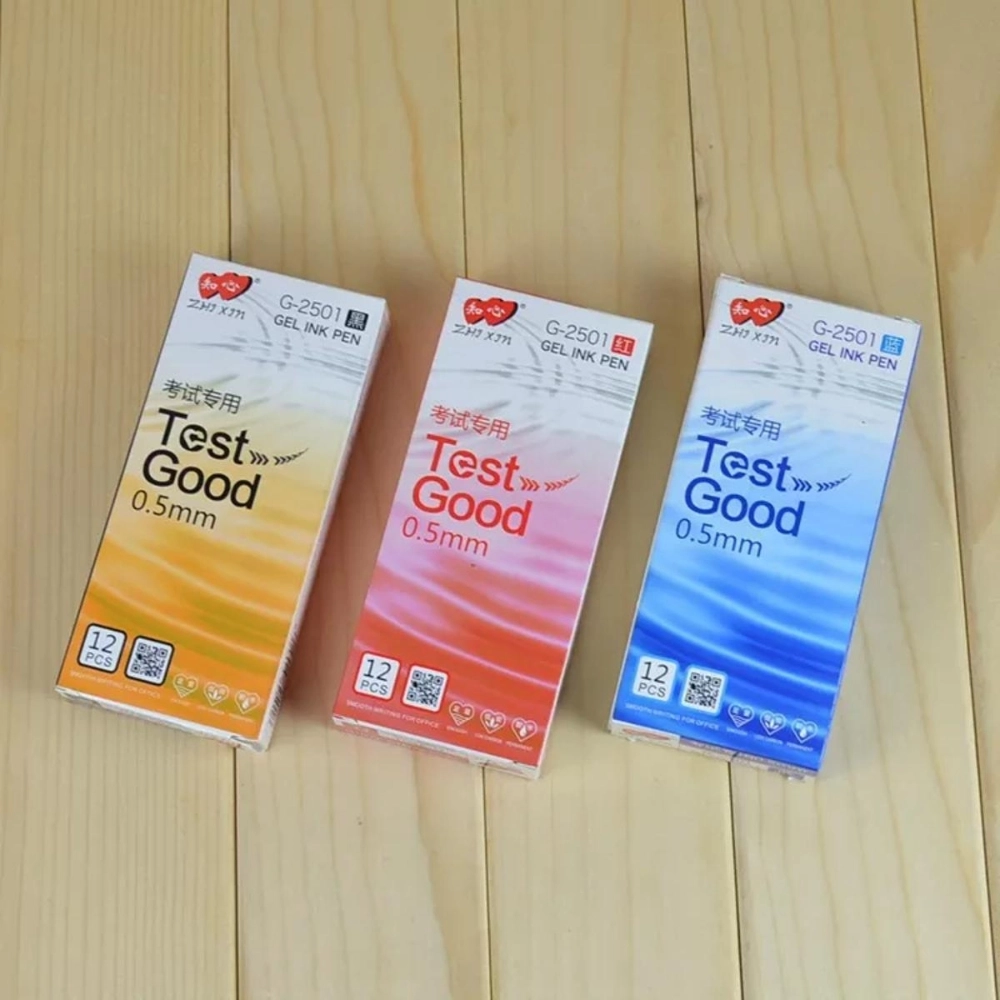 Test Good Gel Ink Pen - 0.5mm - 12pc box (Black/Red/Blue)