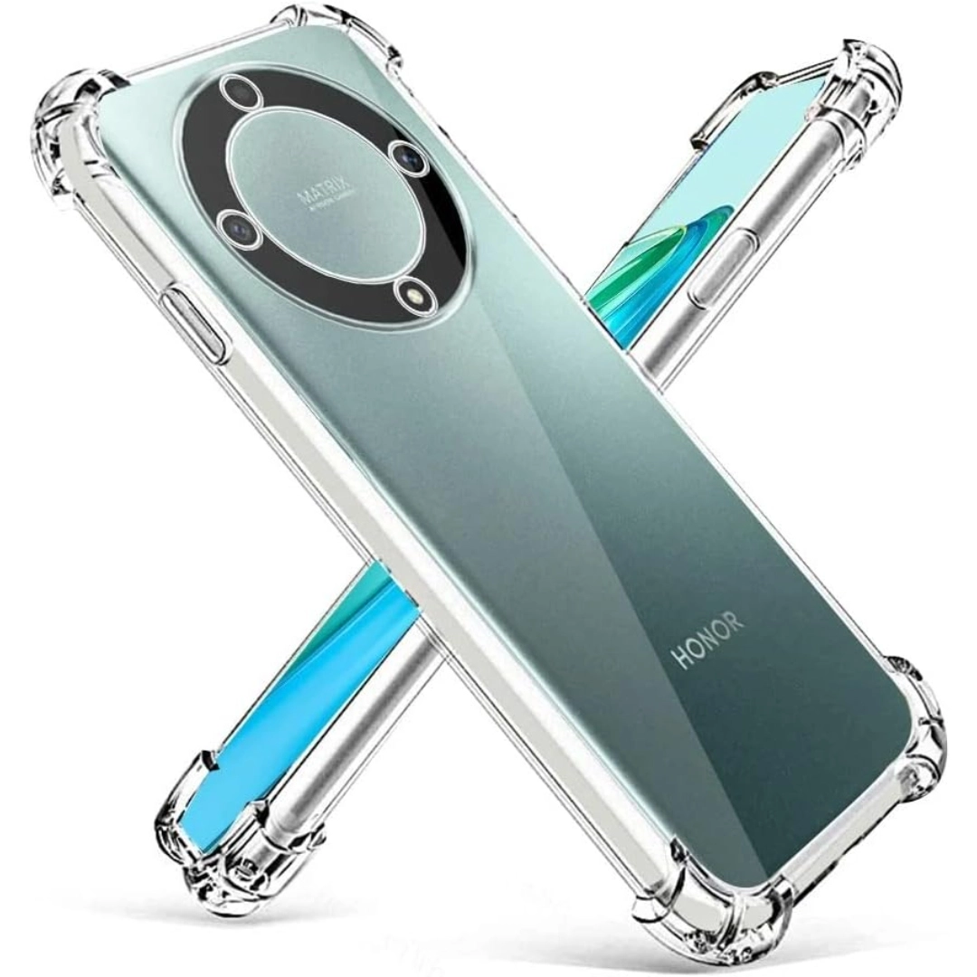 Honor X9A TPU Back Cover Shockproof Silicone Bumper - Transparent
