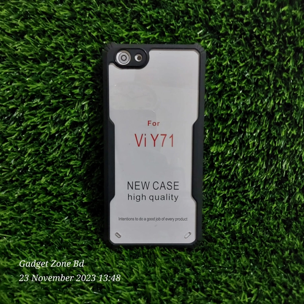 Vivo Y71 Transparent/Black Shockproof Camera Protective Premium Quality ...