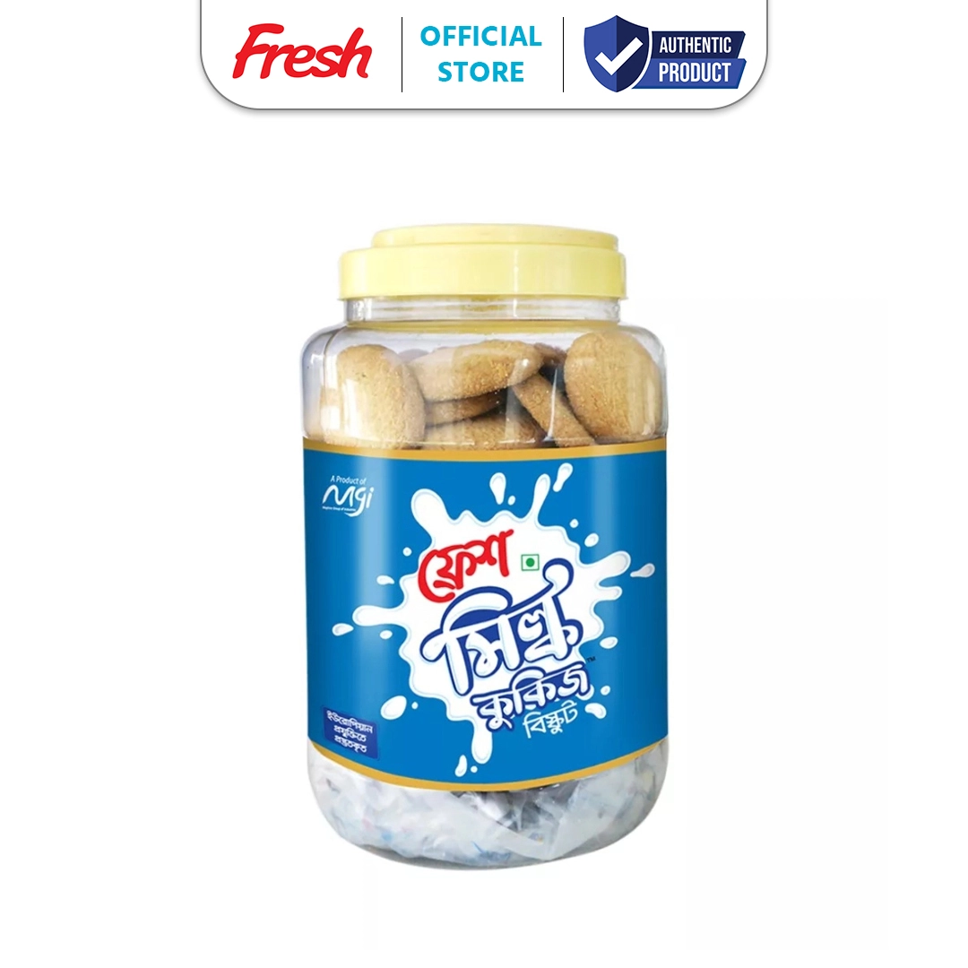 Fresh Milk Cookies Biscuit(Jar) - 800 gm