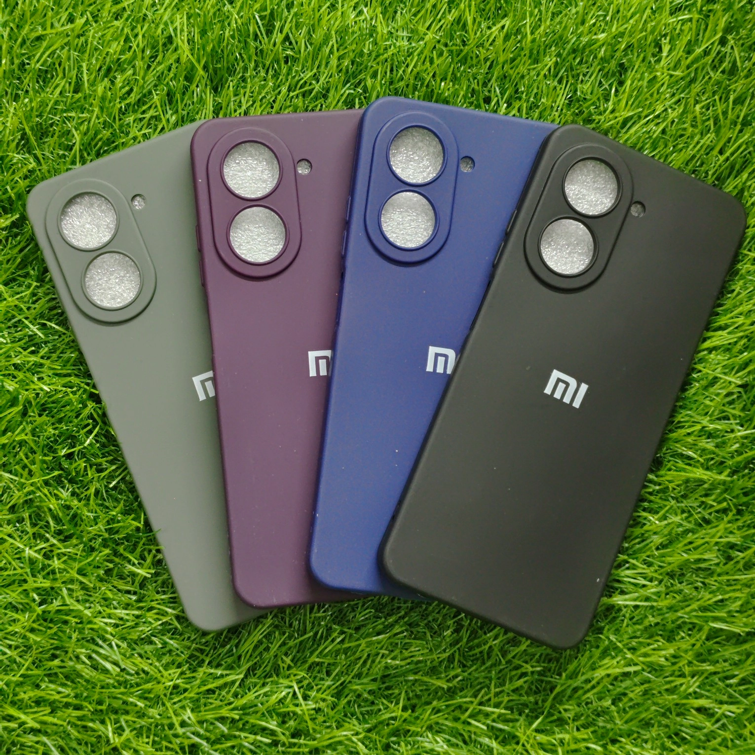 Poco C71 & Redmi A5 Stylish Silicon Back Cover with cloth inside