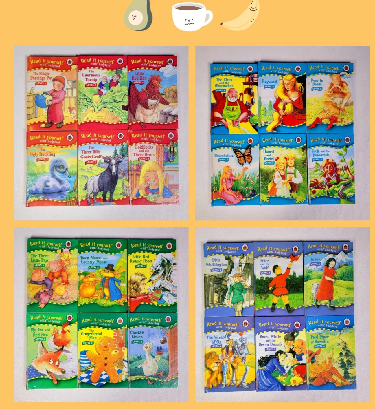 Ladybird level 1-4Full Set=24Books