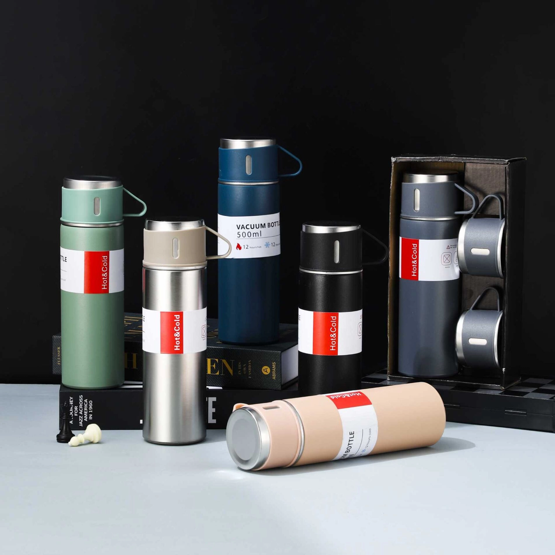500ml Double Layer Thermos Vacuum Flask - Stainless Steel Vacuum Flask ...