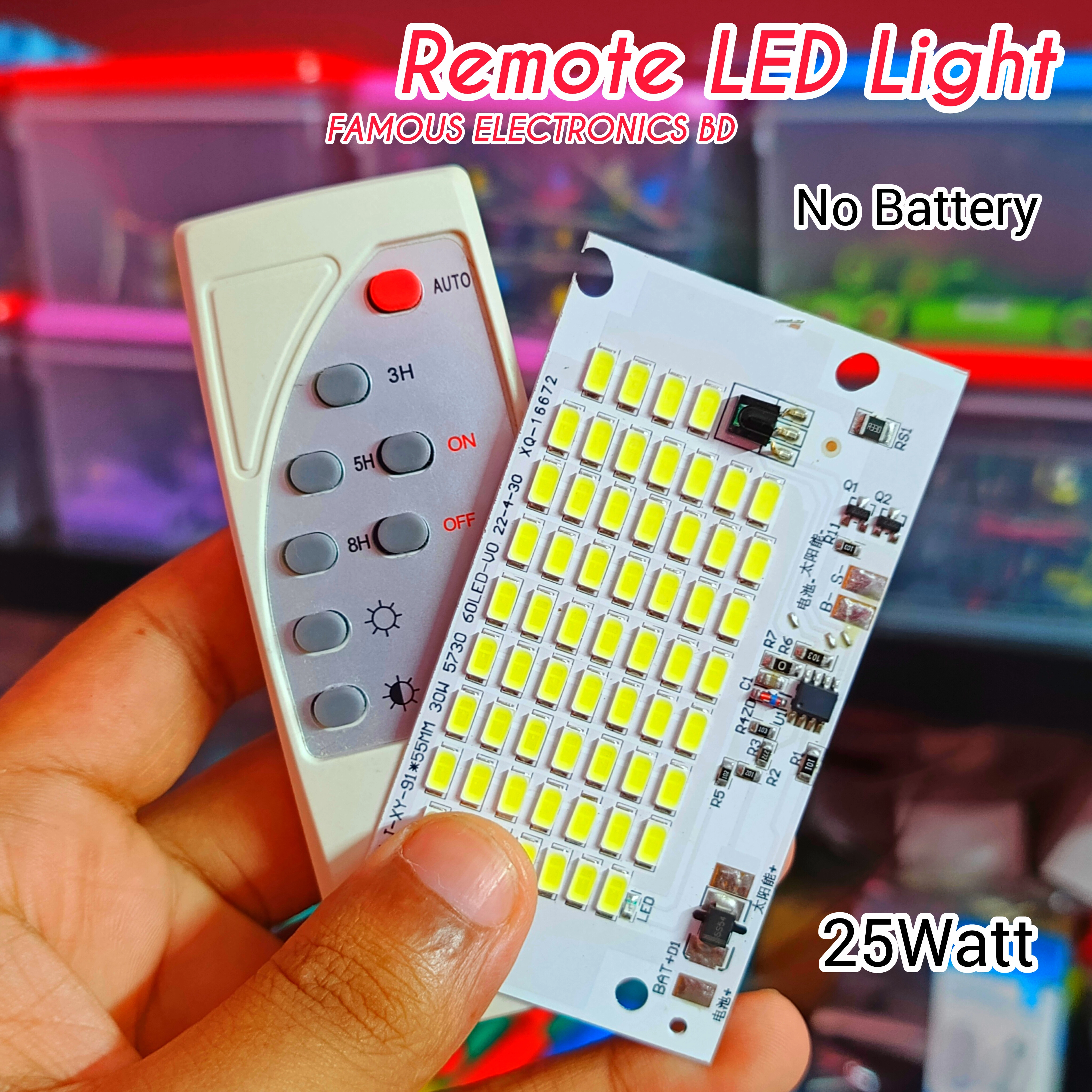 3.7V 25W Led Light with Remote Control high quality Led Light Solar ...