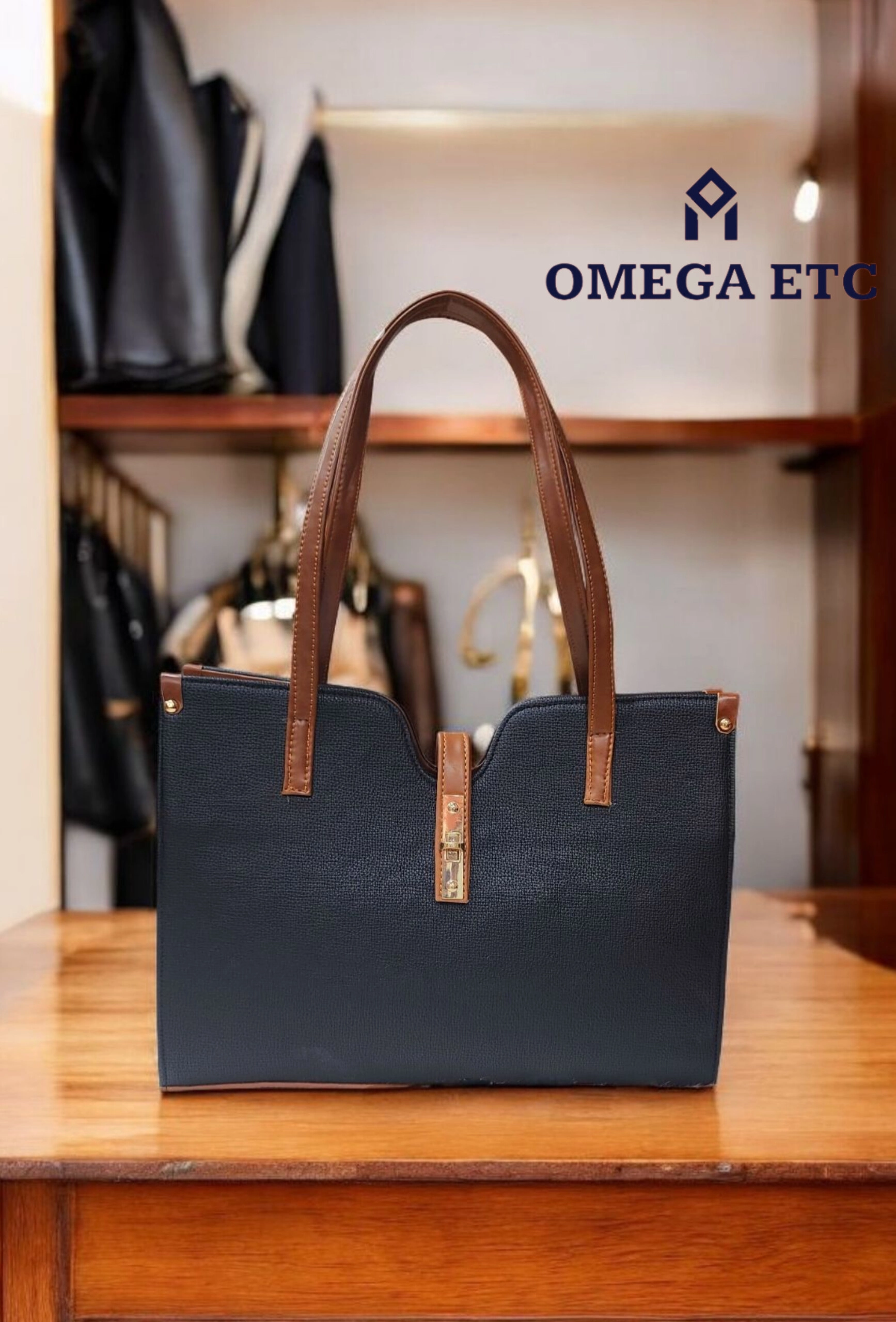 New Pu leather tote bag for women. laptop bag, university bag, large ...