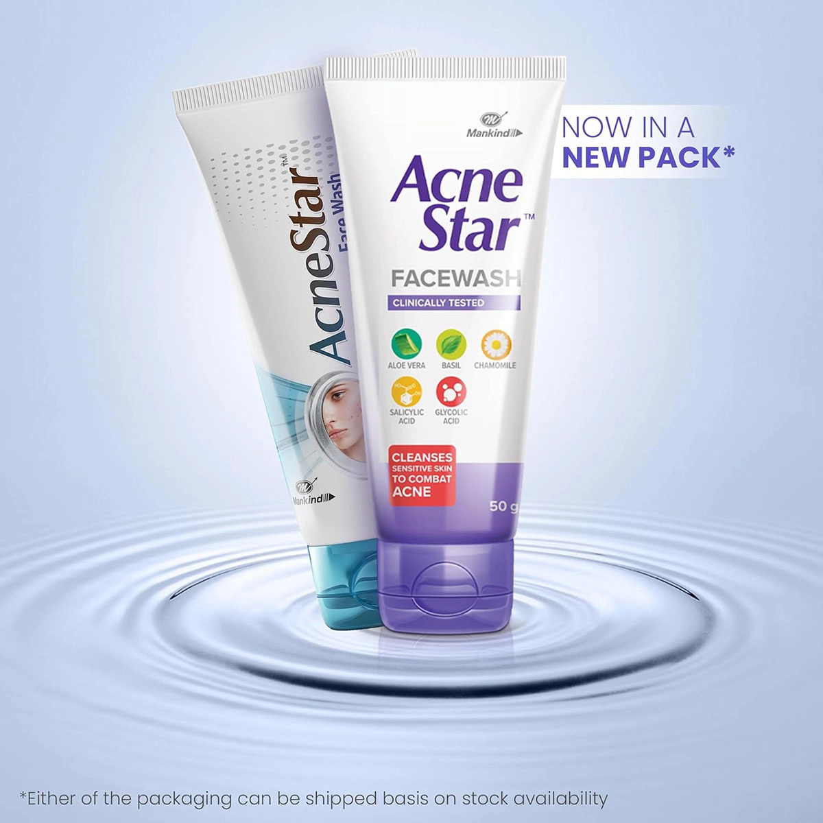 Acne Star Facial Cleanser Face Wash For Acne Skin 50g Facial Cleanser