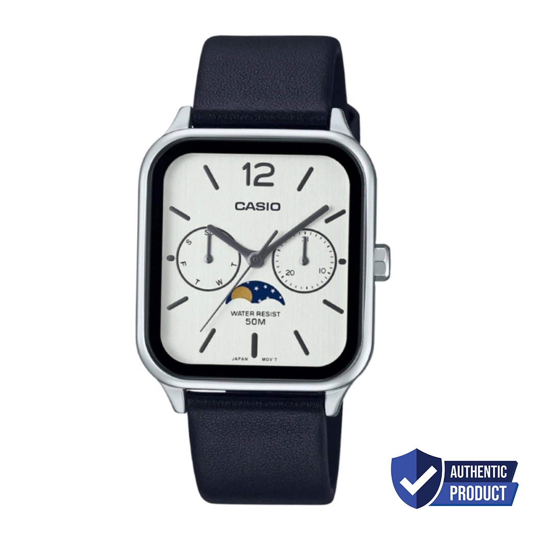 CASIO MTP-M305L-7AVDF Moon Phase Square Shape Watch in Bangladesh