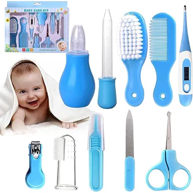 10 Piece Newborn Baby Healthcare Kit Set – Baby Grooming & Care Tools ...
