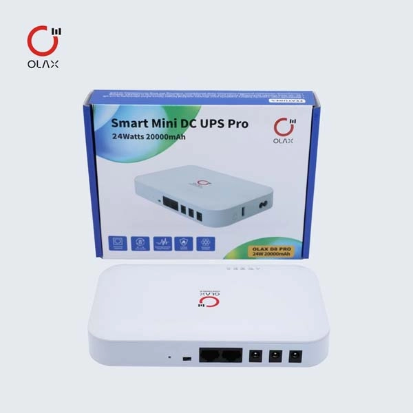 OLAX POE D8 Smart UPS DC 5V 9V 12V ALL IN ONE 20000mah 24W Portable ...