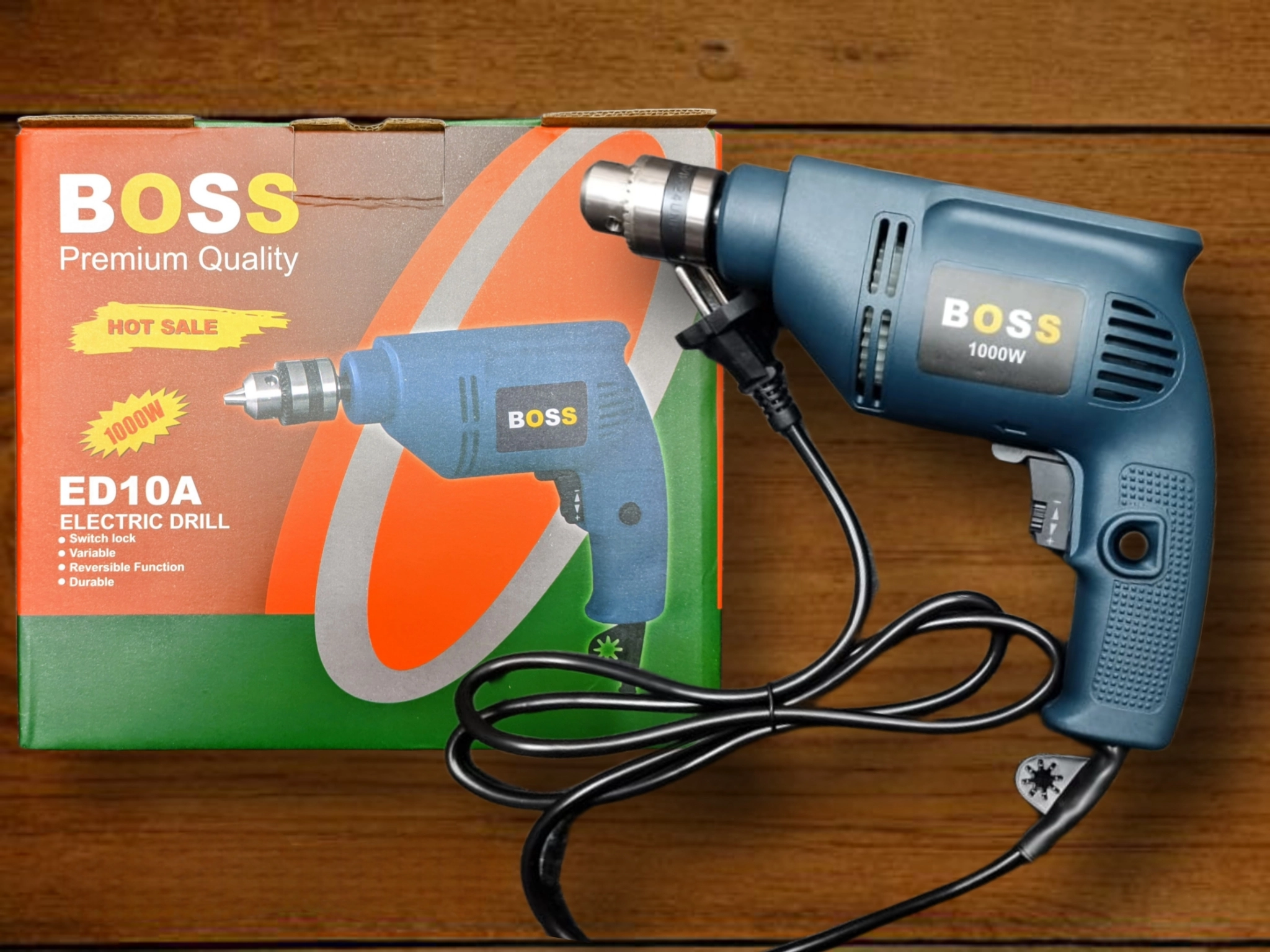 Boss 1000W handheld DC Drill Machine