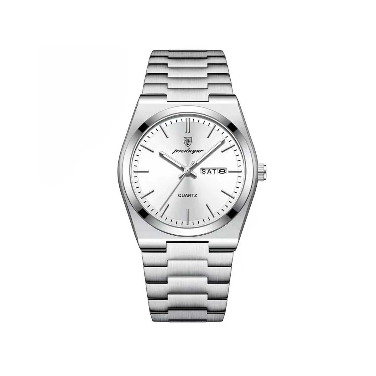 POEDAGAR 930 Men's Stainless Steel Watch – Water Resistant, Luminous ...