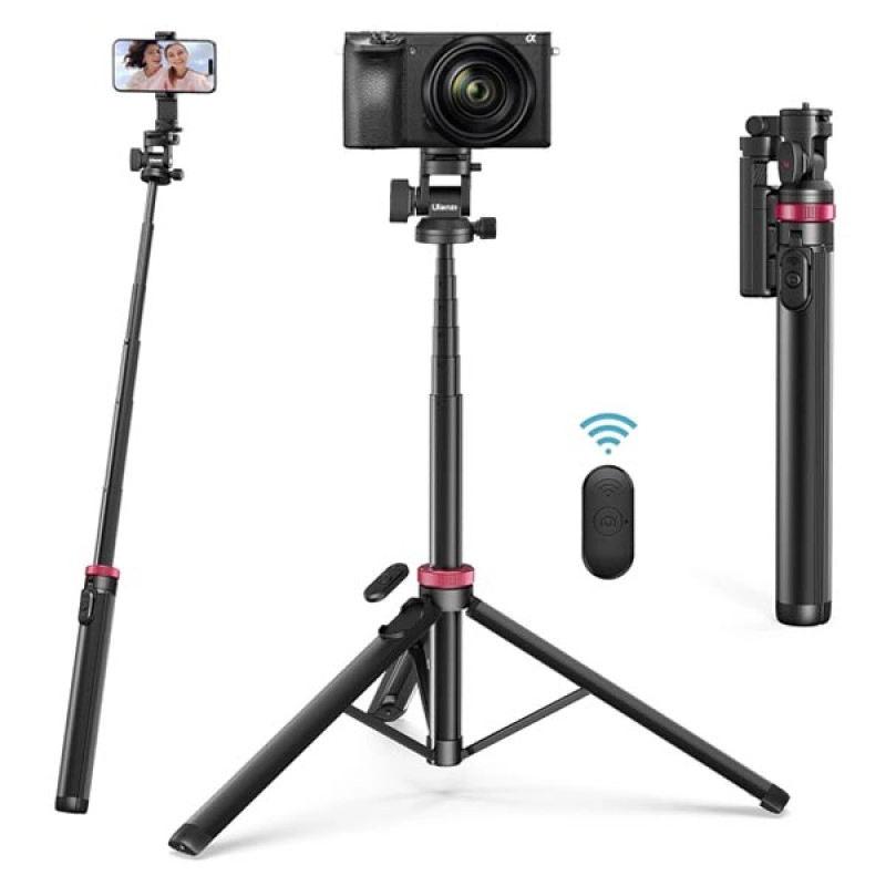 Ulanzi MA09 2-in-1 Extendable Bluetooth Selfie Stick Tripod with ...