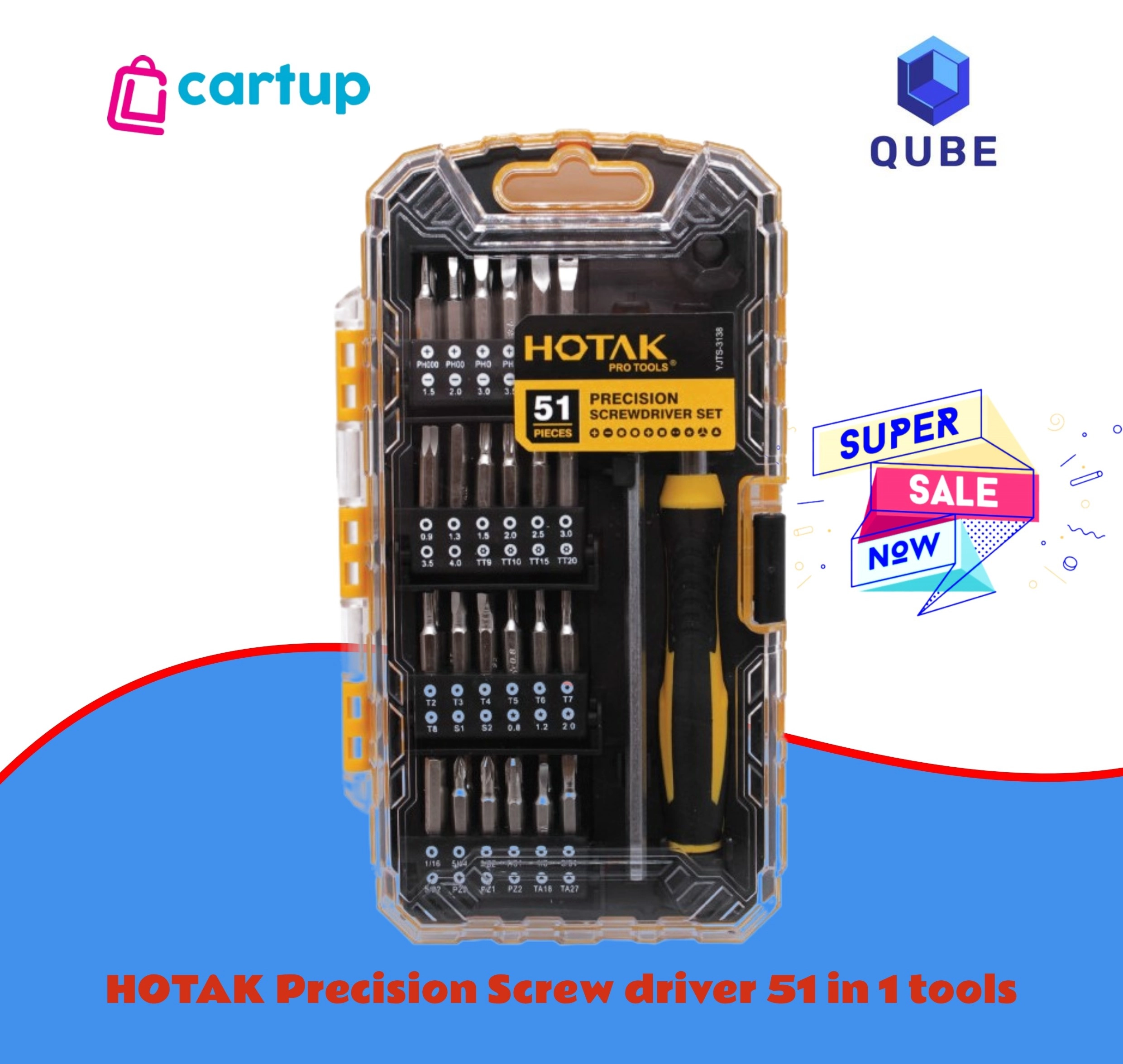 HOTAK Precision Screw driver 51 in 1 tools screwdriver