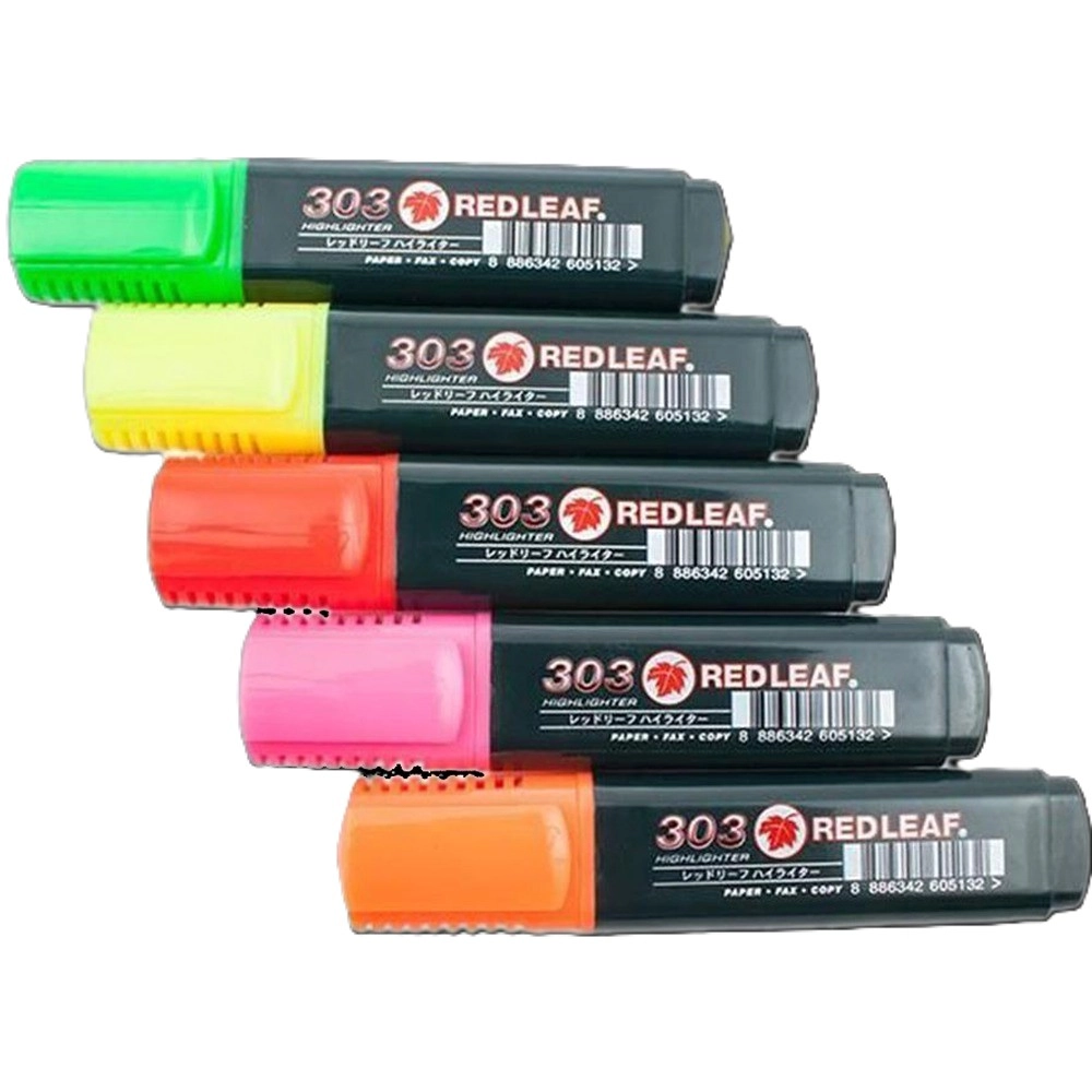 Red Leaf 303 Highlighter Pen 5Pcs