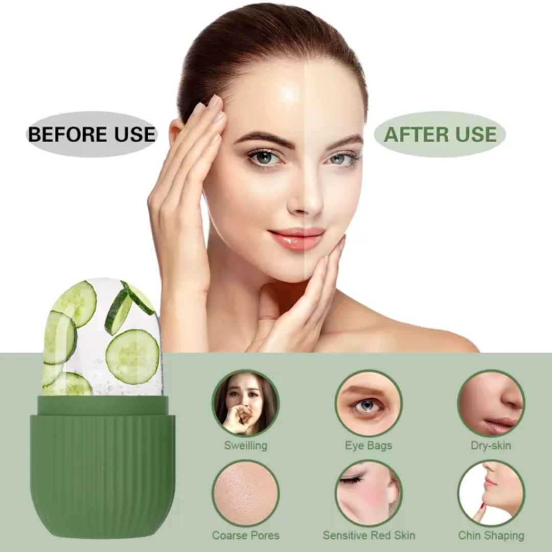 Ice Facial Roller Skin Care Beauty Lifting Contouring Tools Ice Cube ...