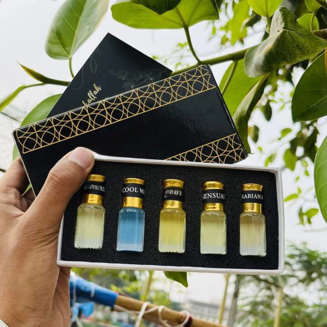 Soft Perfume Type Attar for Gift - Attar Combo Pack 5 in 1 for Men ...