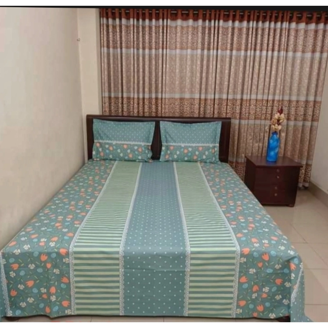 Home tax bed sheet size (7.5×8.5) King size with two pillow cover