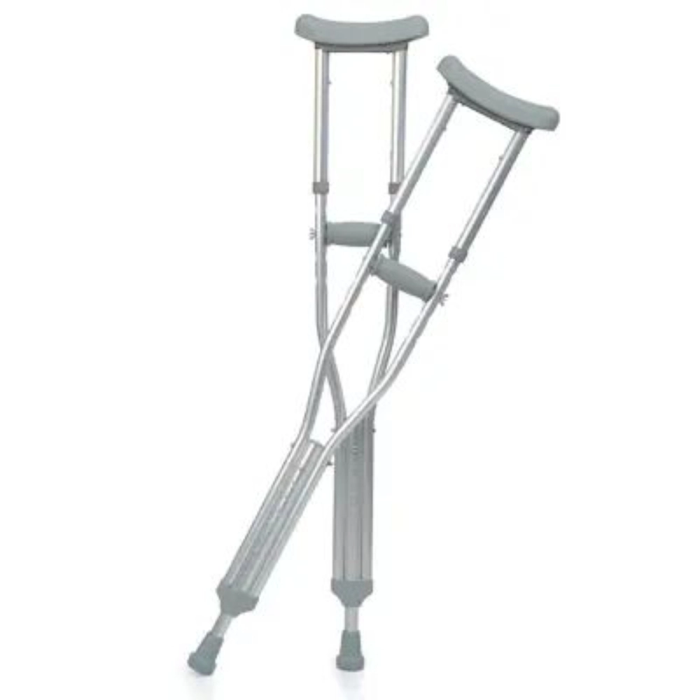 Adjustable Adult Crutches Under Arm Aluminum Alloy Push Button with ...