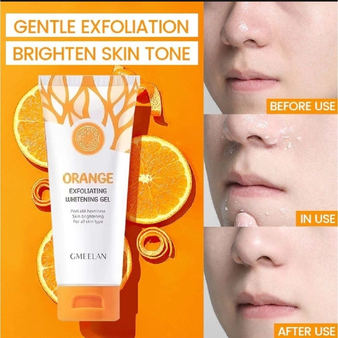 Orange Exfoliating Whitening Gel Brighten Scrub Face Remove Dryness ...