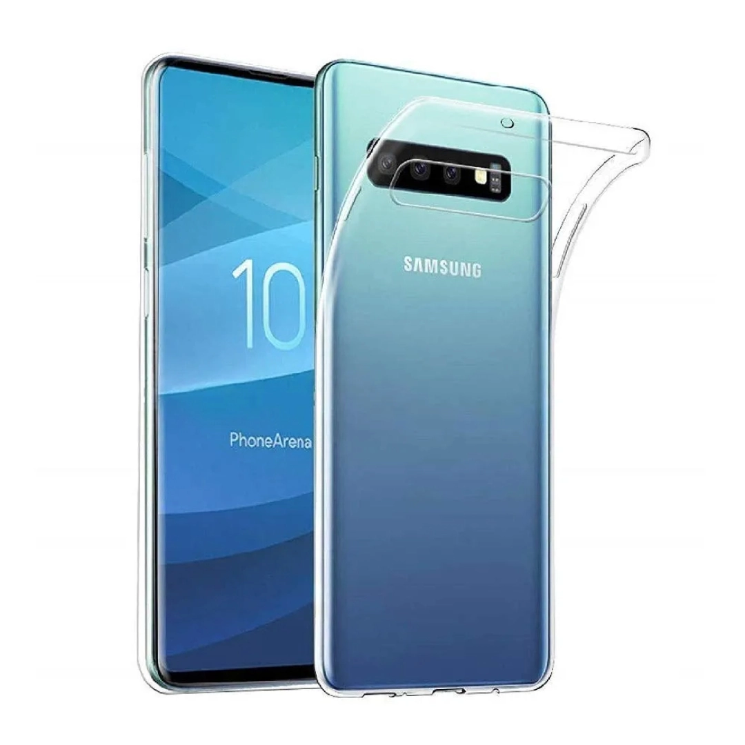 Samsung Galaxy S10 plus Flexible Clear Transparent Soft TPU Back Case Cover