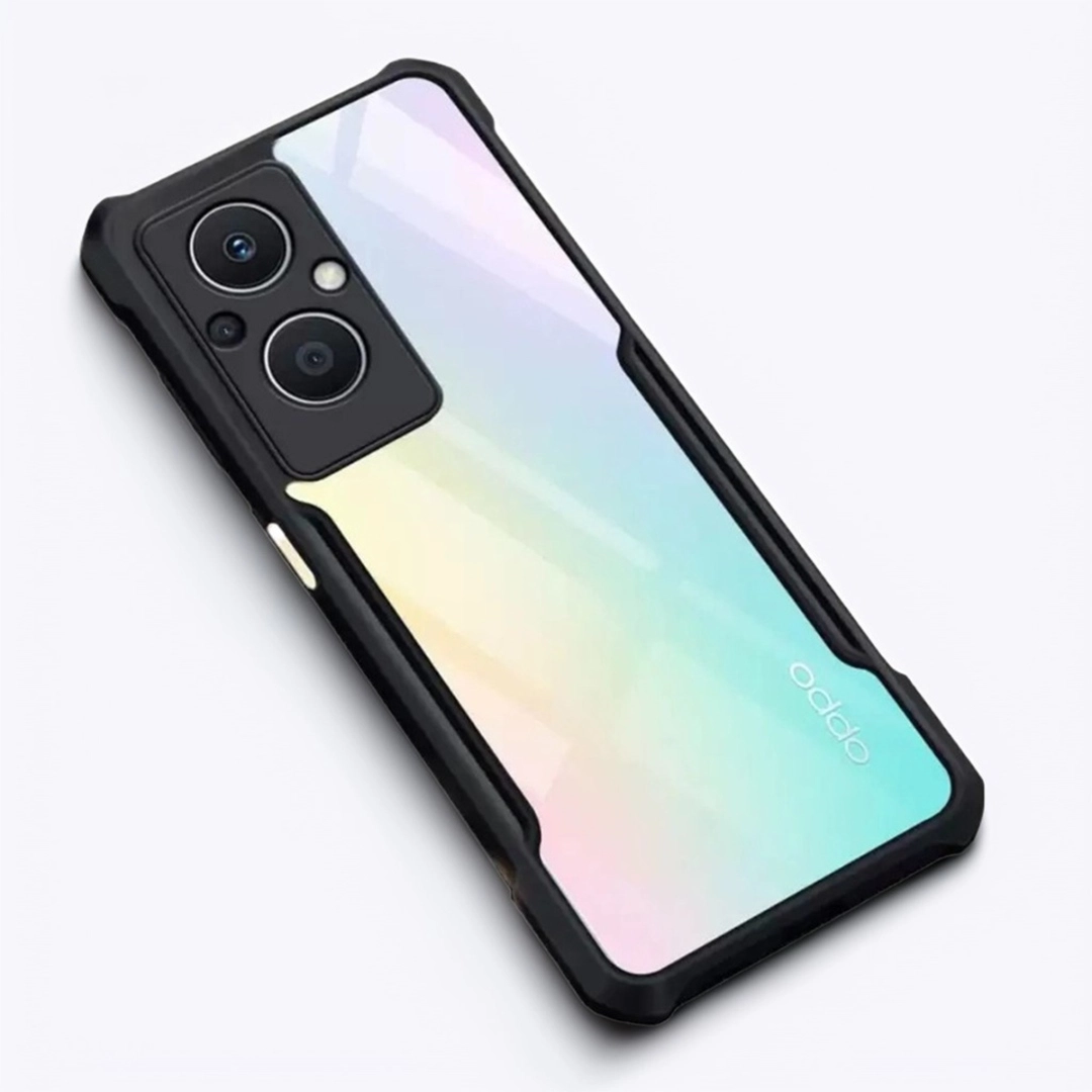 Transparent Silicone Back Cover for Oppo F21 Pro 5G with Camera Protection