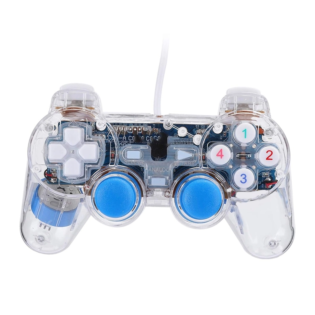 PC Mono Shock Joypad Game Controller for Windows PC – Wired USB Gamepad ...