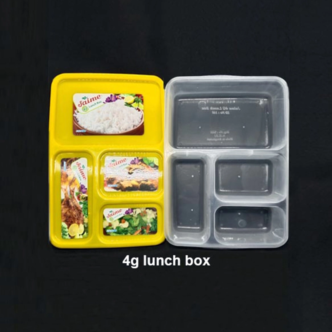 4 Compartment multi colour Meal Tray,Catering service box, Four chamber ...