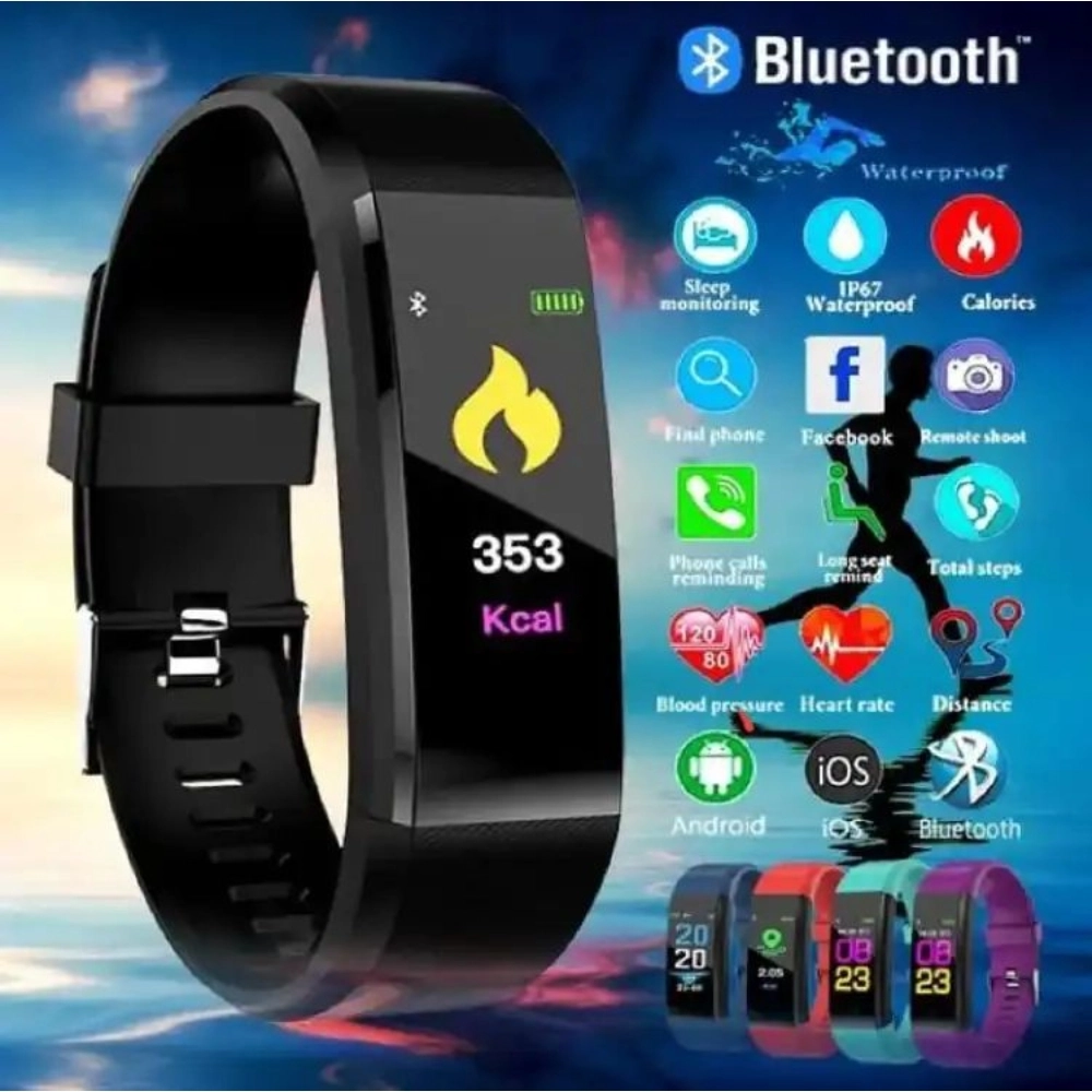 D115 PLUS Smart Watch fitness running pedometer step counter sports ...