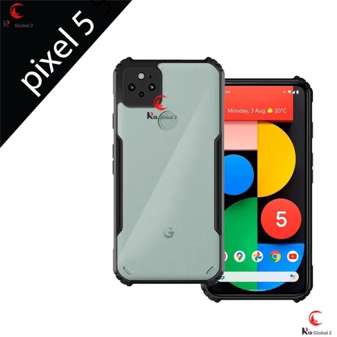 pixel 5 Protective Black Border Crystal Clear Xundd Mobile Back Case Cover