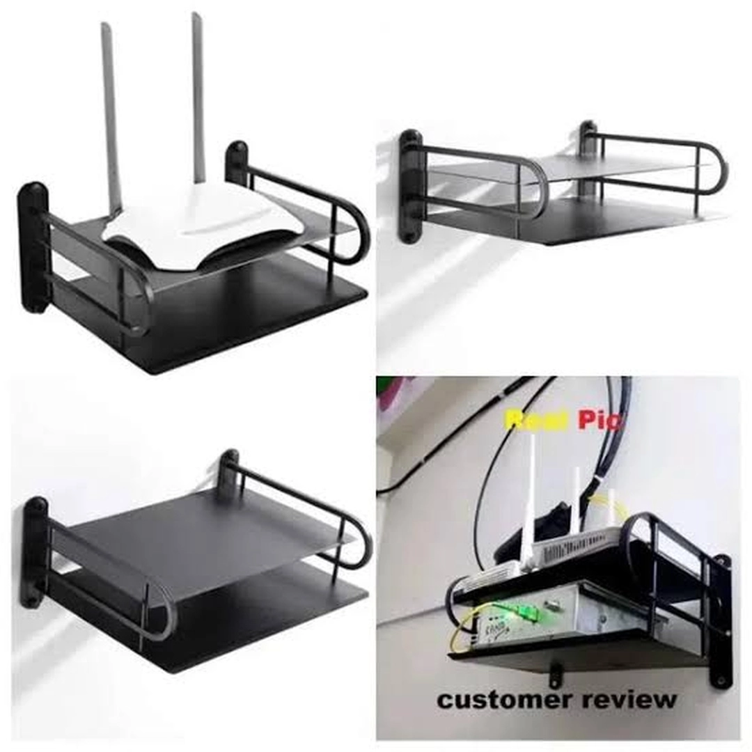 Wall Mounted WiFi Router and Onu Stand Metal Router Stand