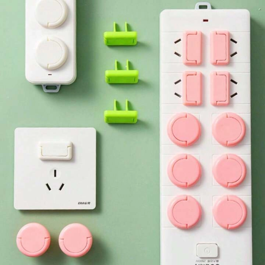 10 Pcs (5 Pcs 2 Pin 5pcs 3 Pin)Child Safety Protection Socket Plug ...